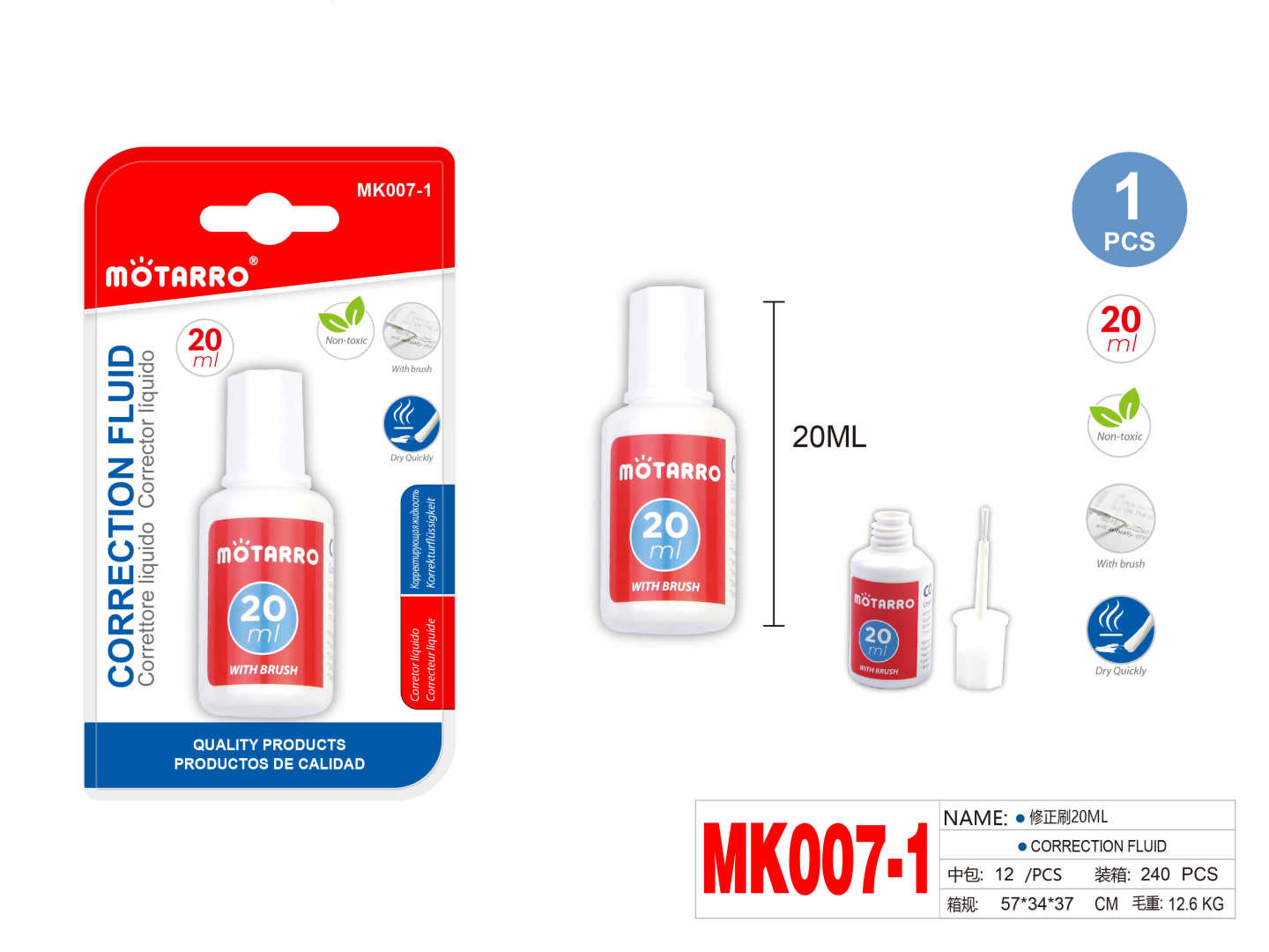 Correction Fluid 20ML – MOTARRO Online